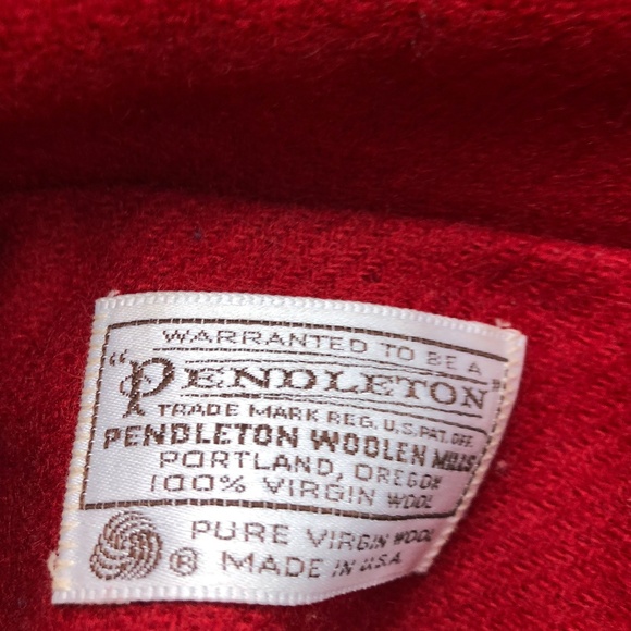 Pendleton | Jackets & Coats | Vintage Pendleton Wool Red Jacket Coat ...